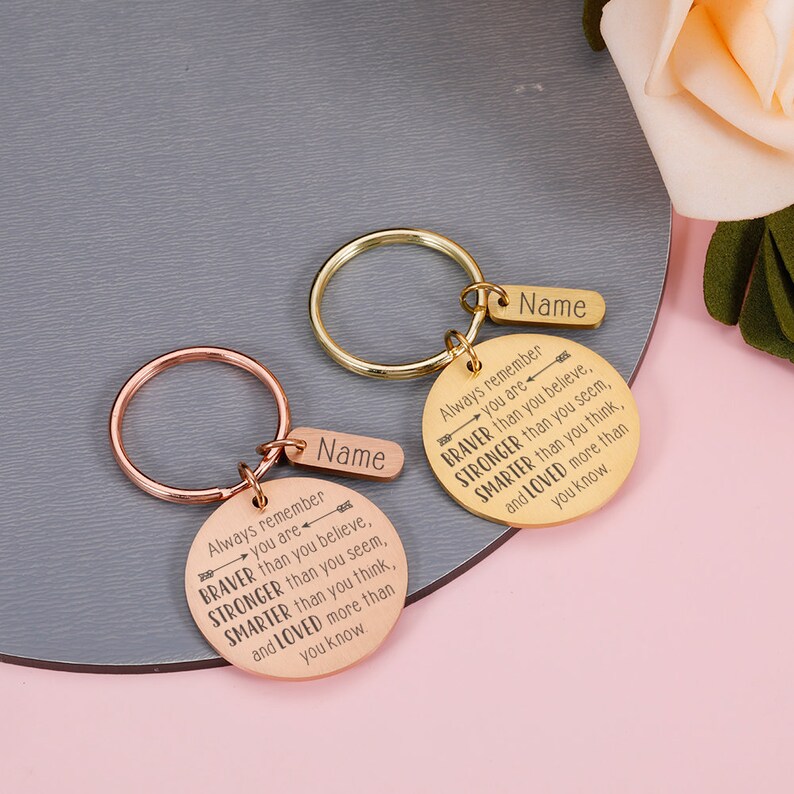 Custom Inspirational Keychain Inpiration Keychain for - Etsy