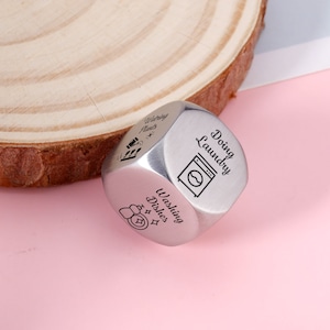 Custom Dice With Your Choice, Personalized Chore Dice, Gift for Boyfriend, Housework Cube, Home ...