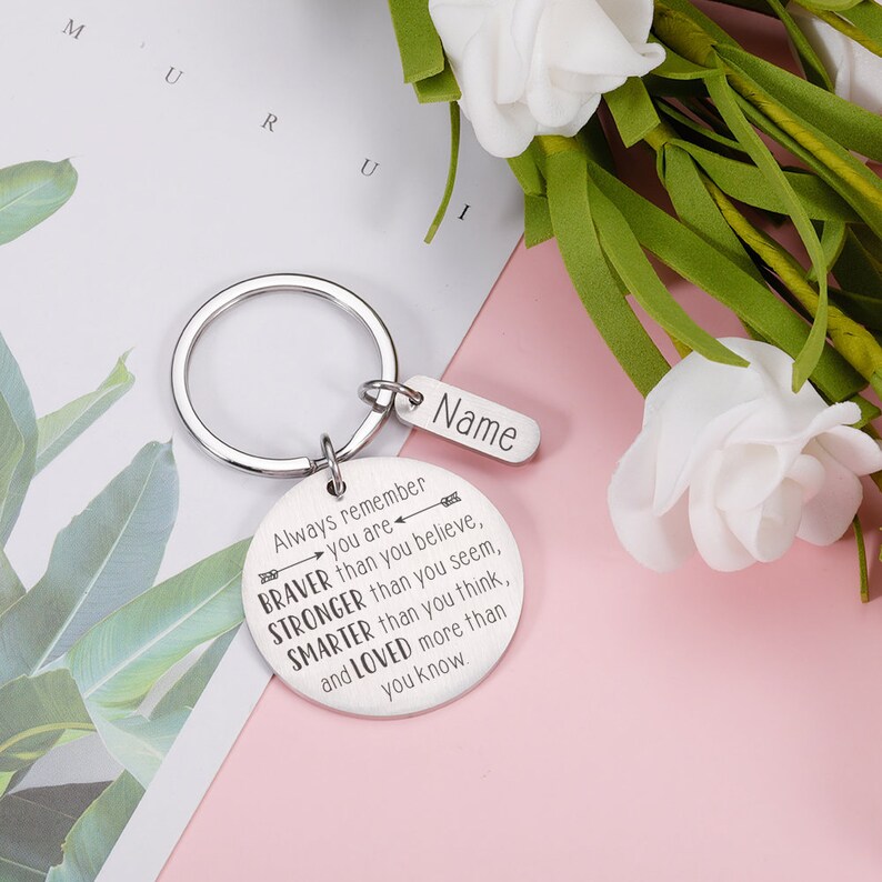 Custom Inspirational Keychain Inpiration Keychain for - Etsy