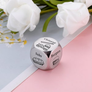 Foodie Dice Take Out Dice / Personalized Dice for Date Ideas / Fathers ...