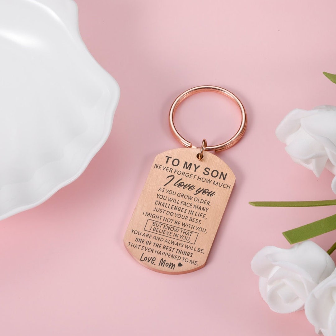 Son Engraved Keychain,to My Son/daughter I Love You Gift,stainless ...
