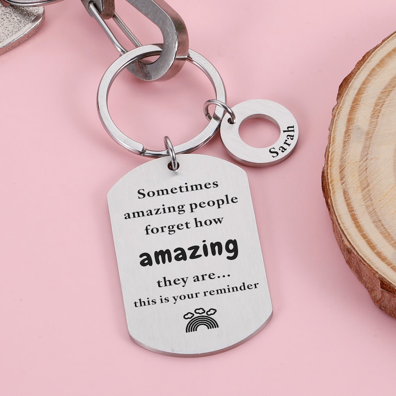 Little Reminders Keychain, Mental Health Gift, Amazing People ...