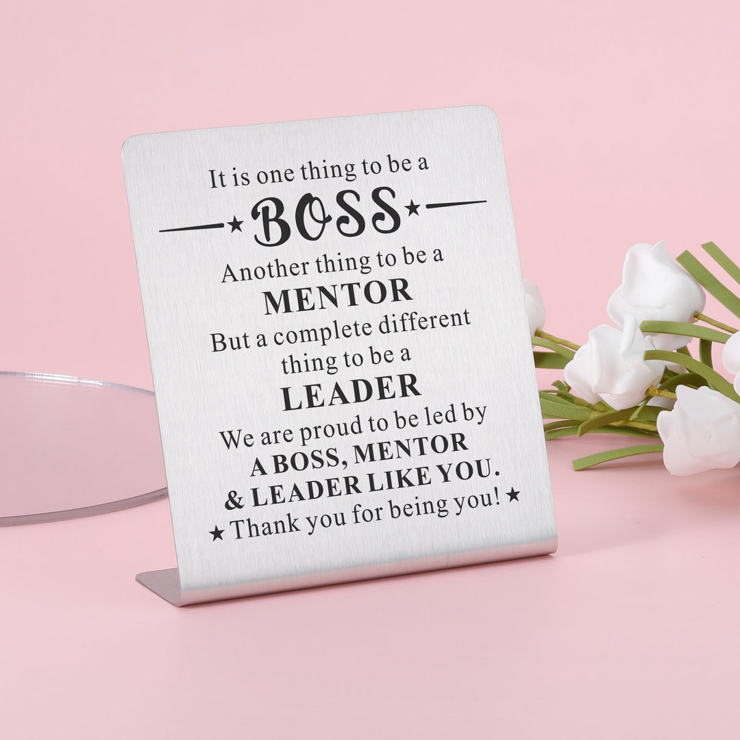Boss Retirement Gifts for Mentor Supervisor Leader Thank You Boss Gift ...