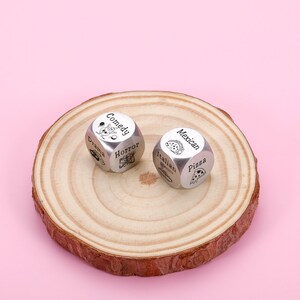 Personalized Date Night Dice - 2 Set of Dice - 10th Anniversary Gift ...
