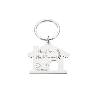 New Home Keychain, Personalized Keychain, Couples Keychain, New Home ...