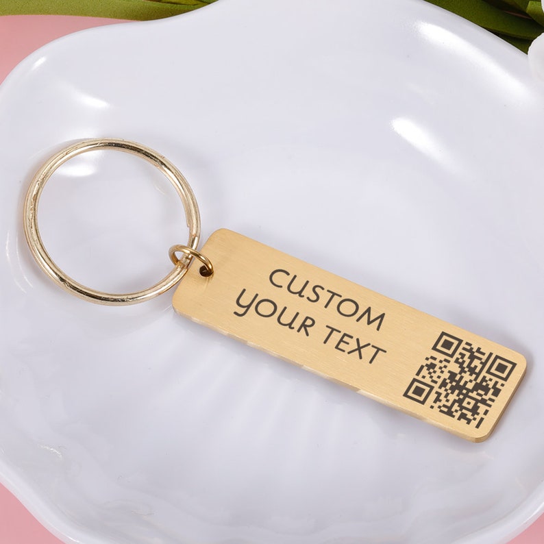 Personalized QR Code Keychain Plays Music With Scanscan - Etsy