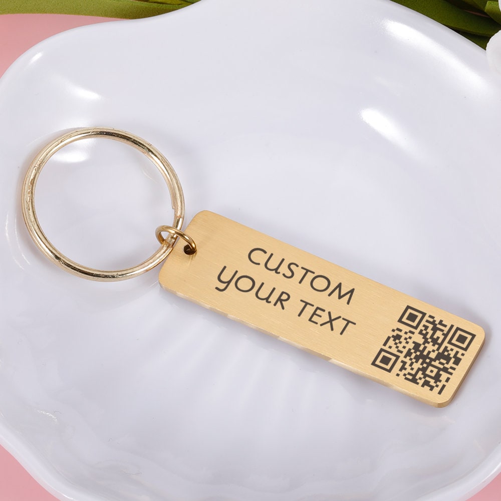 Personalized QR Code Keychain Plays Music With Scanscan | Etsy UK