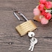 Brass Love Lock, Engraved Padlock for Couple, Anniversary Gifts for ...