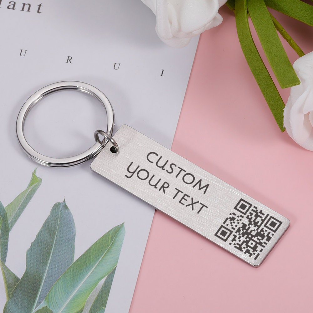 Personalized QR Code Keychain Plays Music With Scanscan - Etsy UK