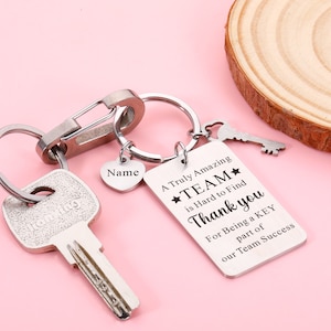 Team Keychains, Unique Employee Gifts, Staff Gift, Employee Bulk Gifts ...