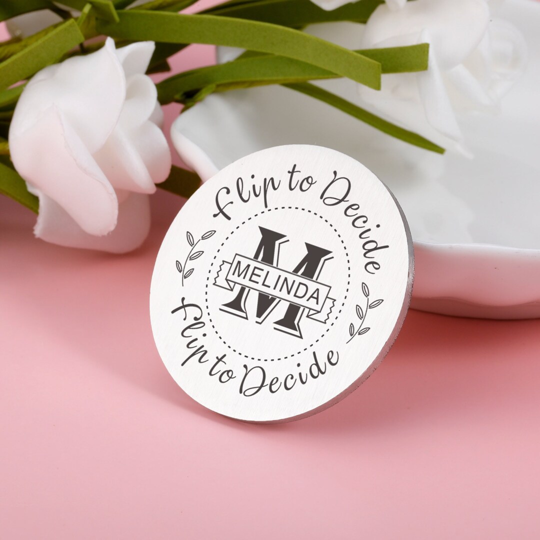 Couples Gift, Flip Decision Coin, Anniversary Gift, Valentine’s Gift ...