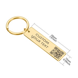 Personalized QR Code Keychain, Plays Music With Scan,scan Lanyard ...