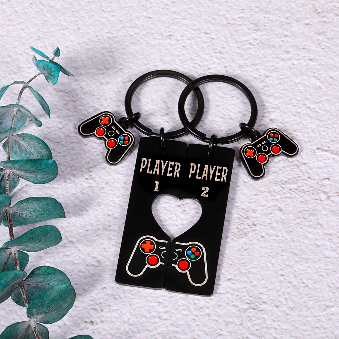 Couple Keychains, Matching Keychain for Boyfriend Girlfriend, Player 1 ...