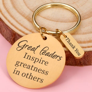 Thank You Gifts | Leaders Appreciation Gift Boss Day Keychain for Boss ...