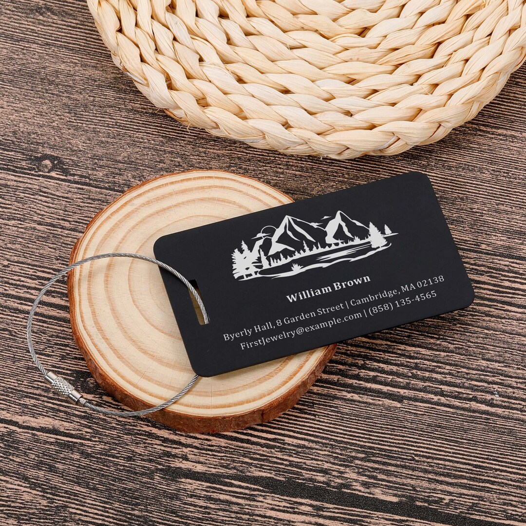 Custom Luggage Tags Personalized Luggage Tag Bag Tag Wedding Favors ...