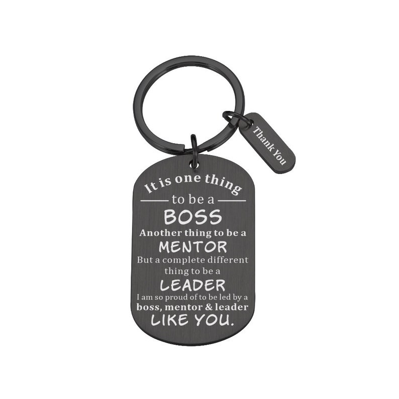 Boss Day Gifts for Women Men Office Keychain Thank You Boss Gift for ...
