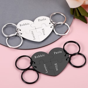 Personalized Puzzle Keychain, Keychain Personalized, Family Puzzle ...