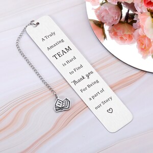 Employee Appreciation Gift Bulk Thank You Bookmark for Women Men Book ...