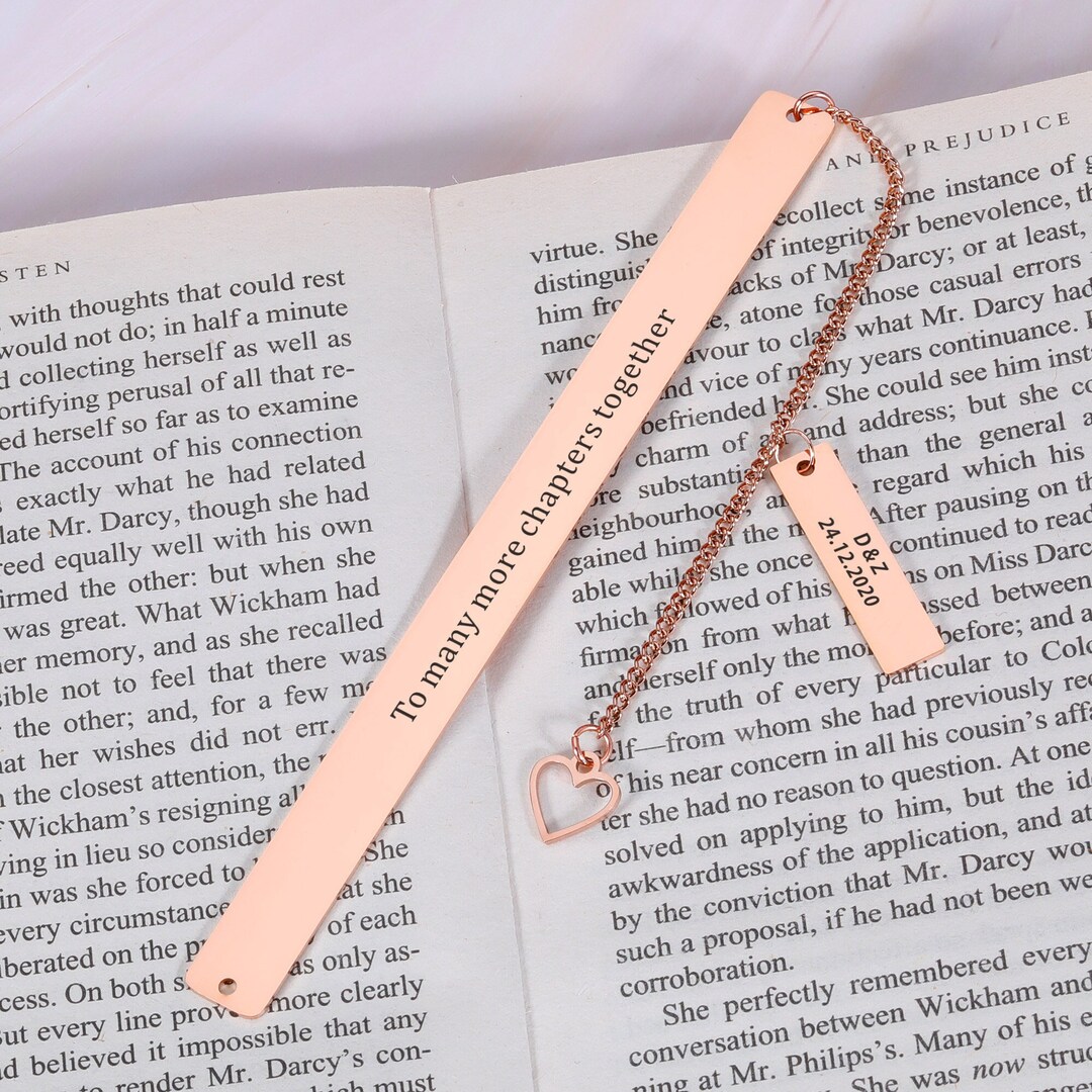 To Many More Chapters Together Metal Anniversary Bookmark Metal ...
