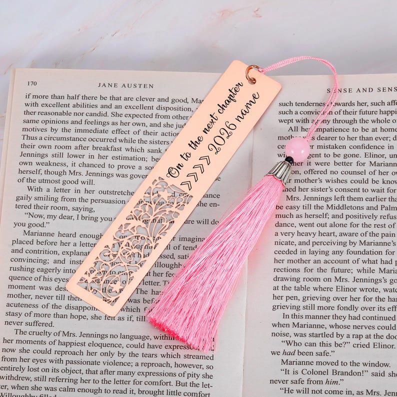 On to the Next Chapter - 2026 Graduation - Personalized Bookmark for ...