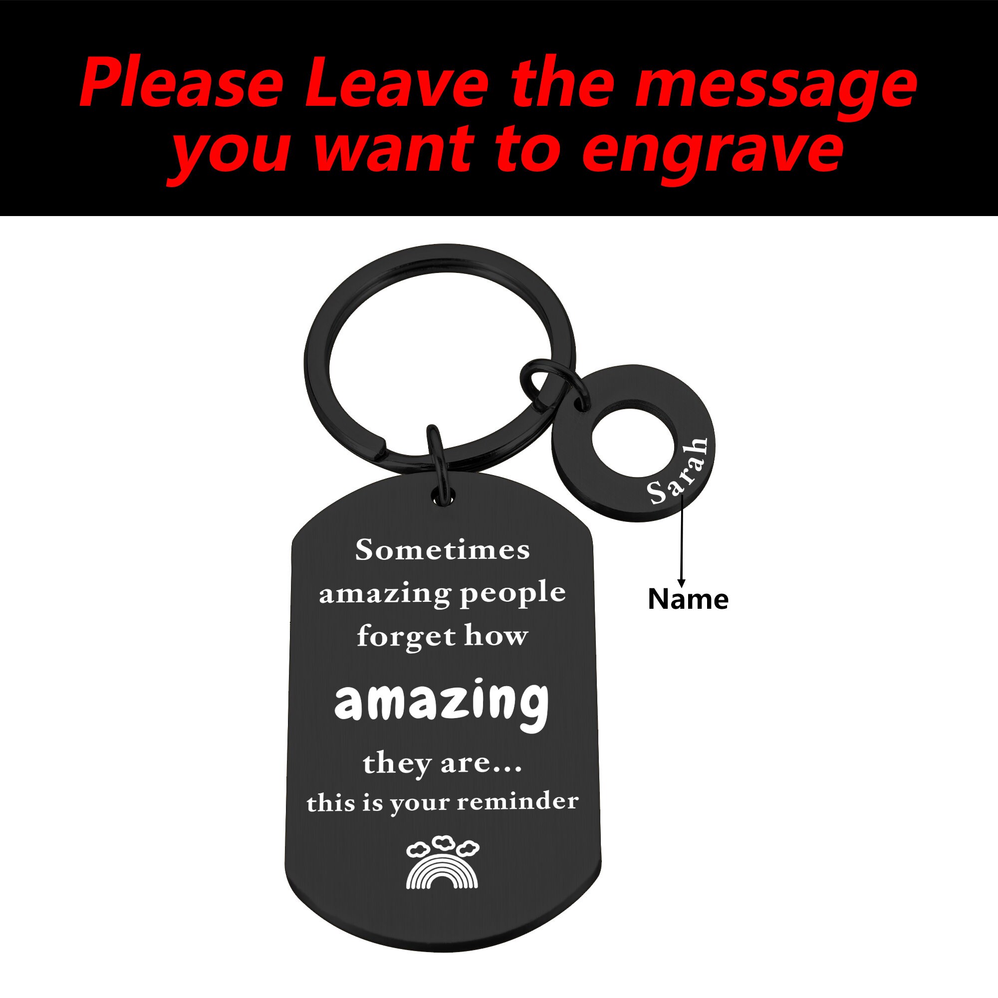 Little Reminders Keychain, Mental Health Gift, Amazing People ...