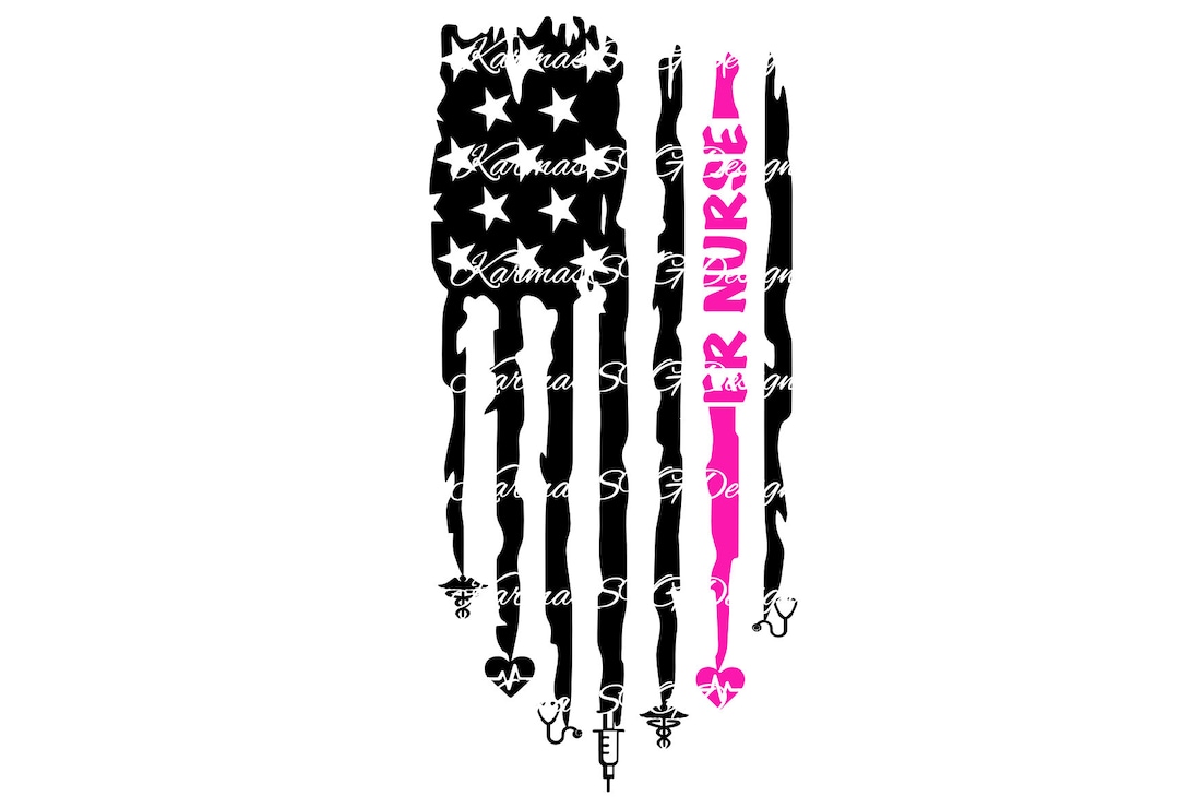 ER Nurse Flag SVG, PNG, Jpeg, Dxf - Etsy