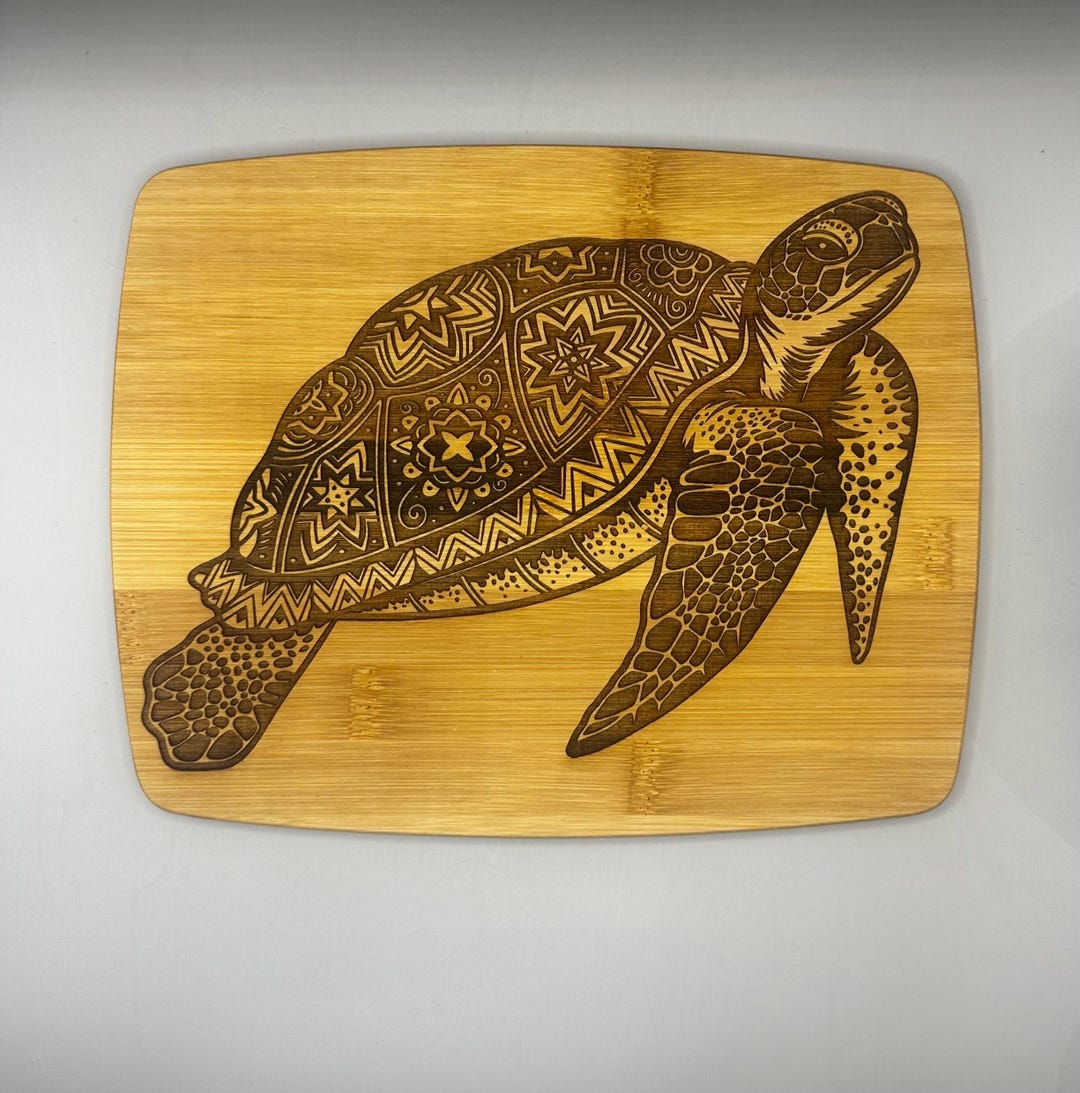 Turtle Cutting Board - Etsy
