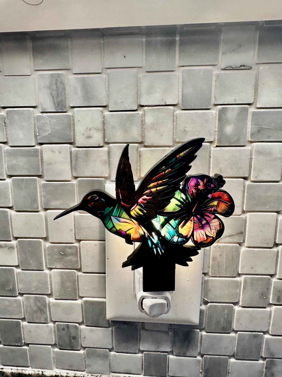 Hummingbird Night Light Laser Digital File SVG - Etsy