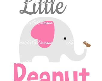 Little Peanut, Baby, Elephant, Baby Outfit, Peanut Svg, Little Peanut ...