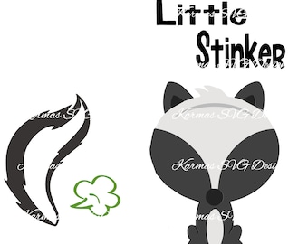 Little Stinker Onesie SVG File, PNG File, Digital Download, Skunk ...