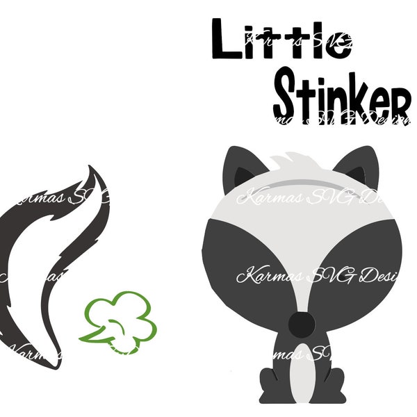 Skunker Little Stinker Svg - Etsy Canada