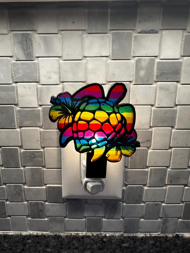 Turtle Night Light Laser Digital File SVG - Etsy