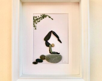 Yoga Pose Pebble Art - Etsy