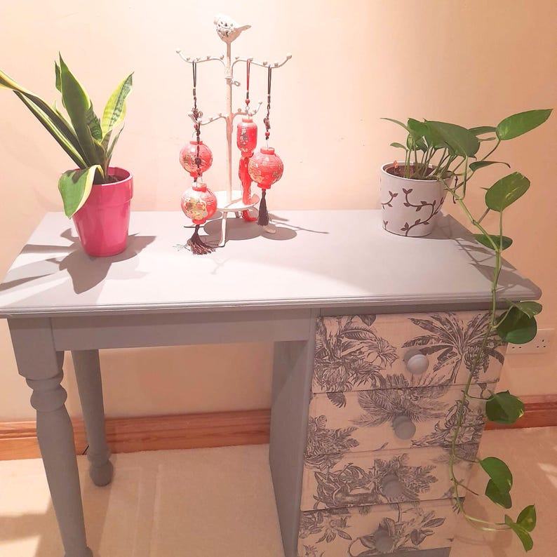 Upcycled Hand Painted Desk, Wood Dressing Table or Stylish Computer ...