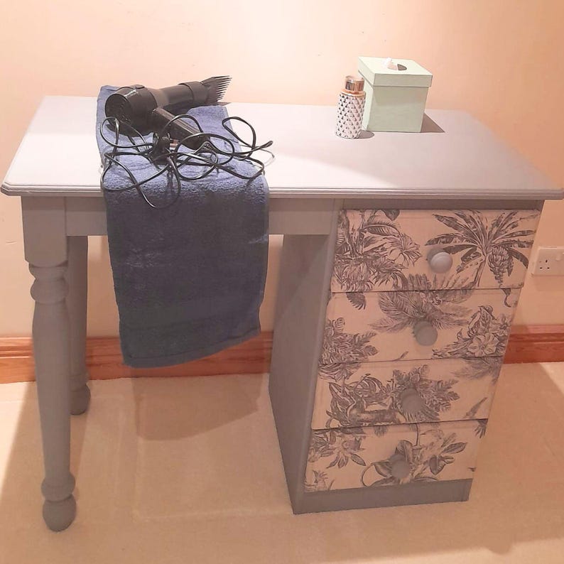 Upcycled Hand Painted Desk, Wood Dressing Table or Stylish Computer ...