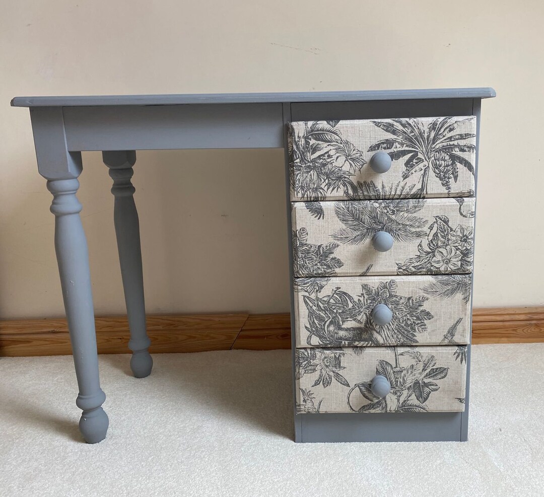 Upcycled Hand Painted Desk, Wood Dressing Table or Stylish Computer ...