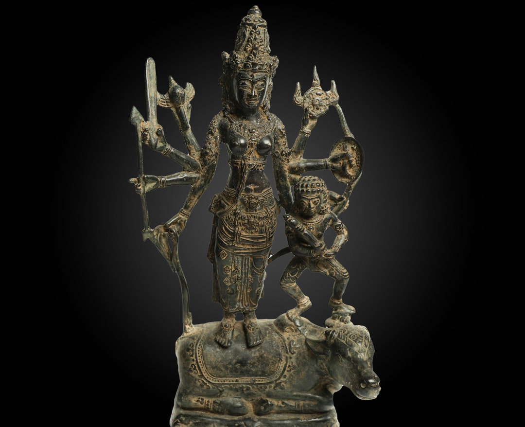 Lord Mahakali 18,5 Inch / 46 Cm, Hindu God, Kali Statue, Goddess Kali ...