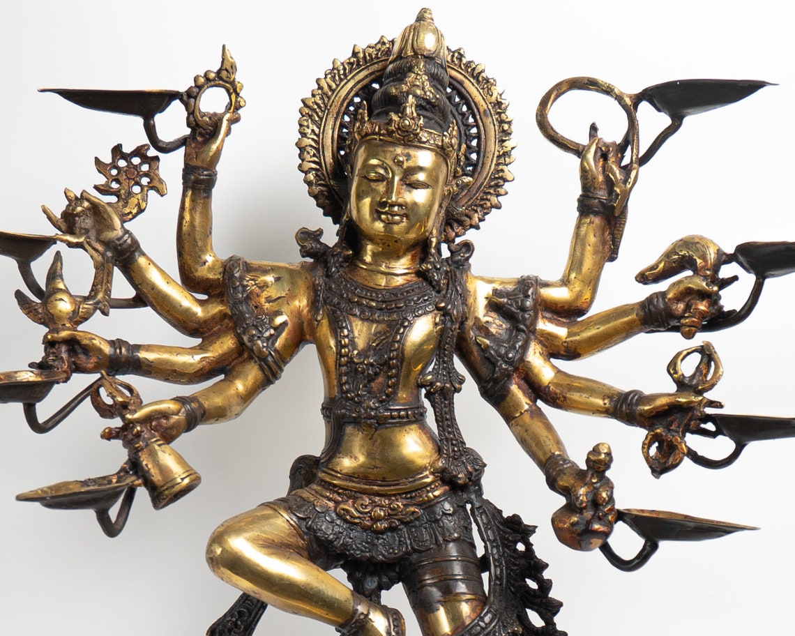 LIMITED ITEM 8 Armed of Lord Krishna Statue 18 Inch - Etsy