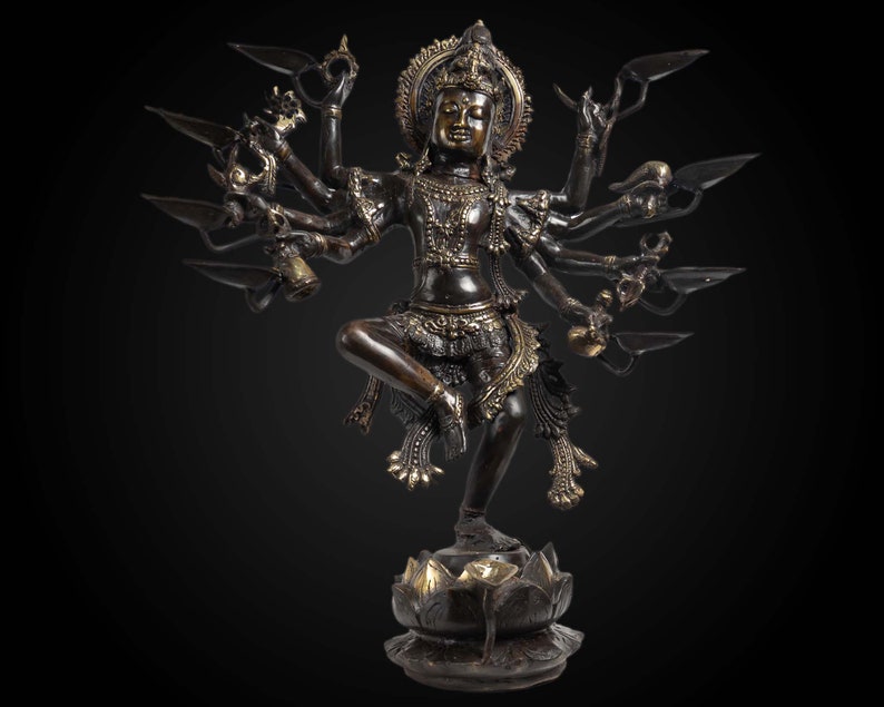 LIMITED ITEM 8 Armed of Lord Krishna Statue 18 Inch - Etsy