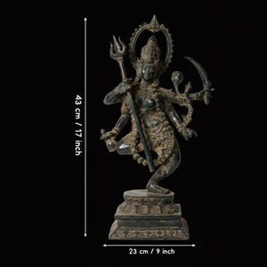 Bronze Mahakali Statue, Hindu Goddess Idol, Durga Parvati Form ...