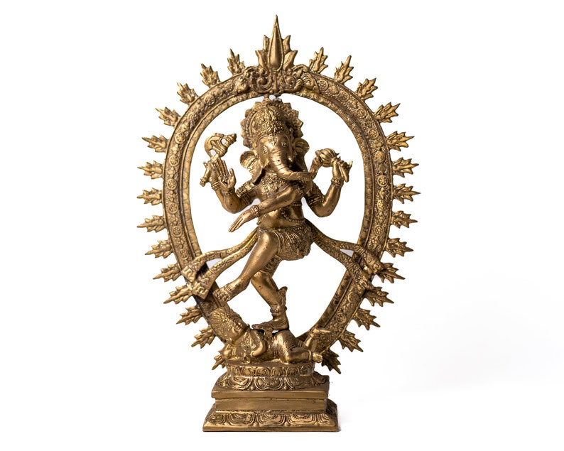 13 Inch Bronze Ganesh Statue, Hindu God, Indian Handicraft - Etsy