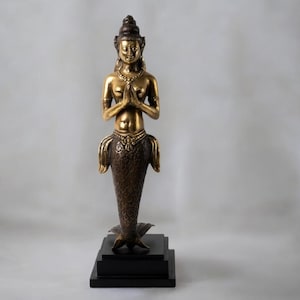Suvannamaccha 10.8 Inch / 27 Cm, Balinese Mermaid Figurine, Hindu ...