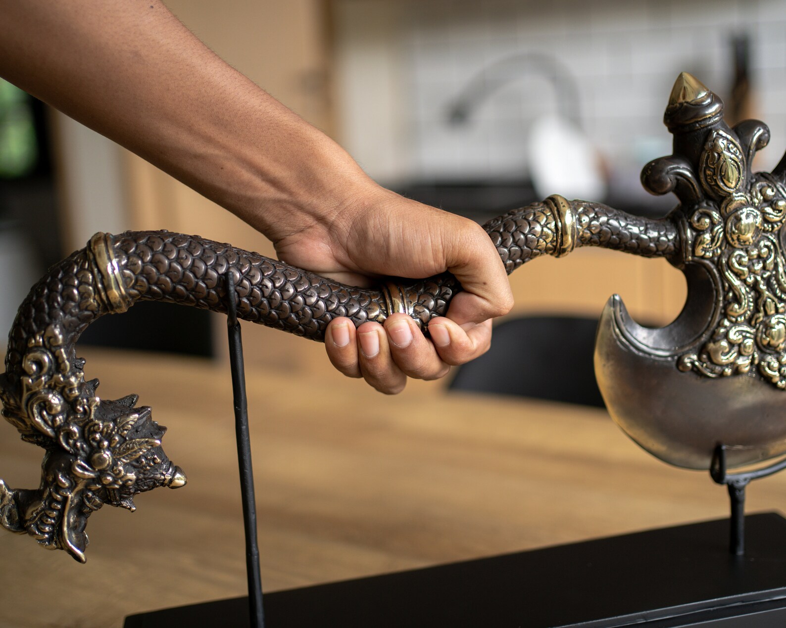 Makara Axe Phurba Hindu Bronze Real Size 20 Inch / 50cm God - Etsy