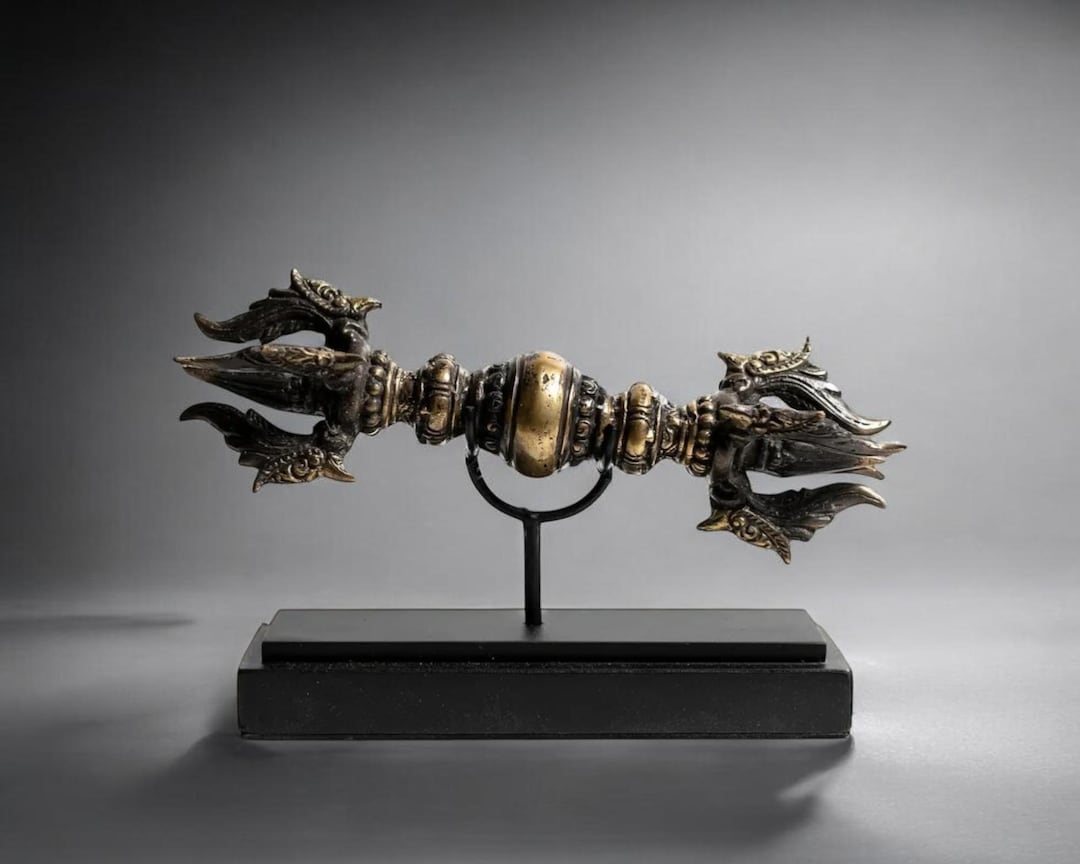 Bronze Vajra Dorje Thunderbolt, Spiritual Home Decor (7 Inch) - Etsy