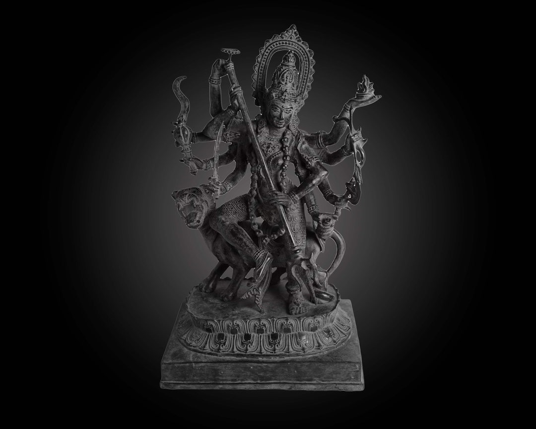 Mahakali Statue 19 Inch / 48 Cm, Durga Statue, Durga Sculpture, Goddess ...