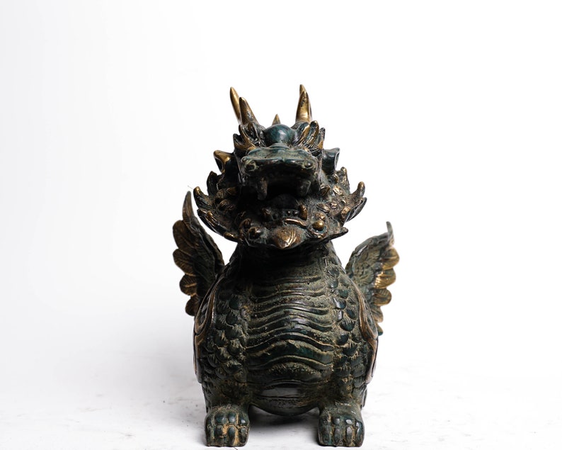 Dragon Statue 6.5 Inch / 16 Cm Brass Dragon Mini Dragon - Etsy