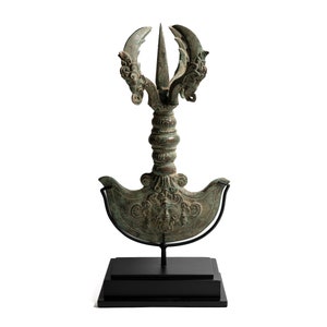 Vajra Dorje Thunderbolt Bronze Brass Statue 18 Inch / 45 Cm , Bajra ...