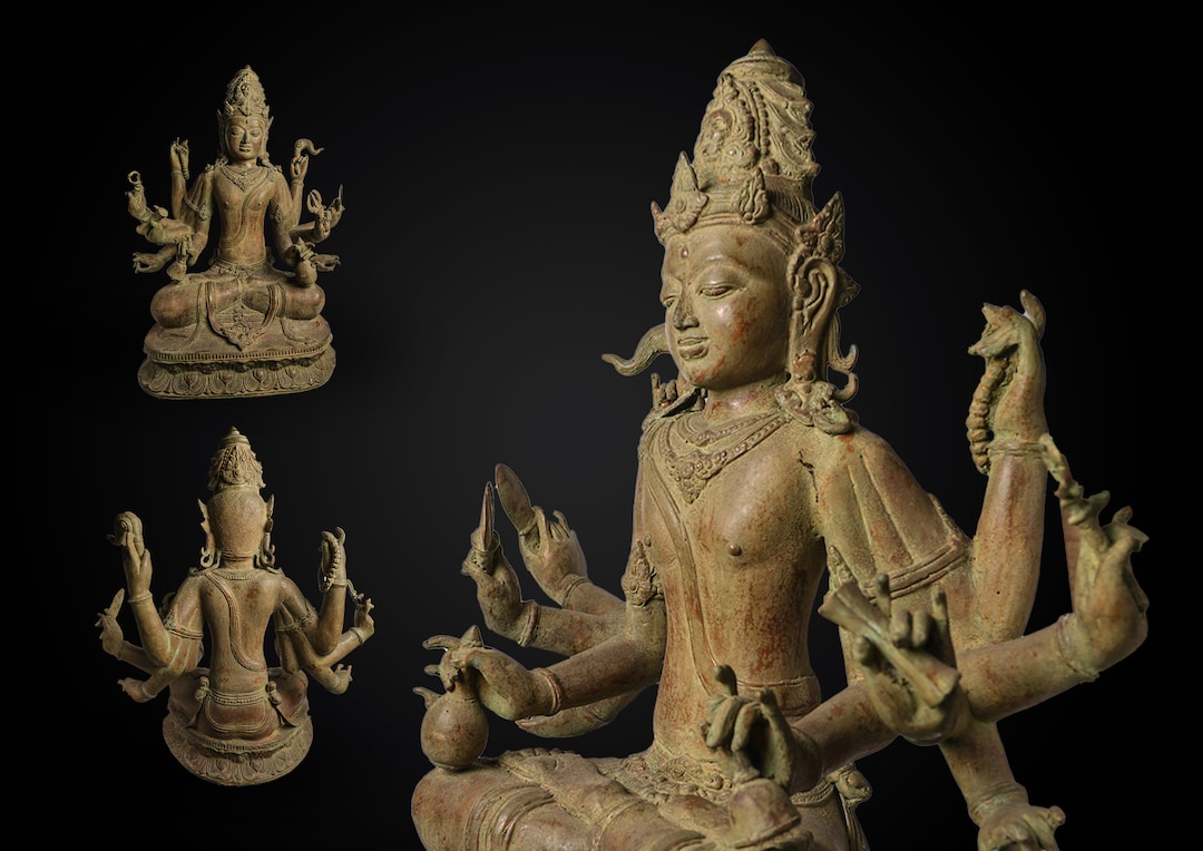 23 Inch Cooper Antique Seated Shiva Statue - Etsy