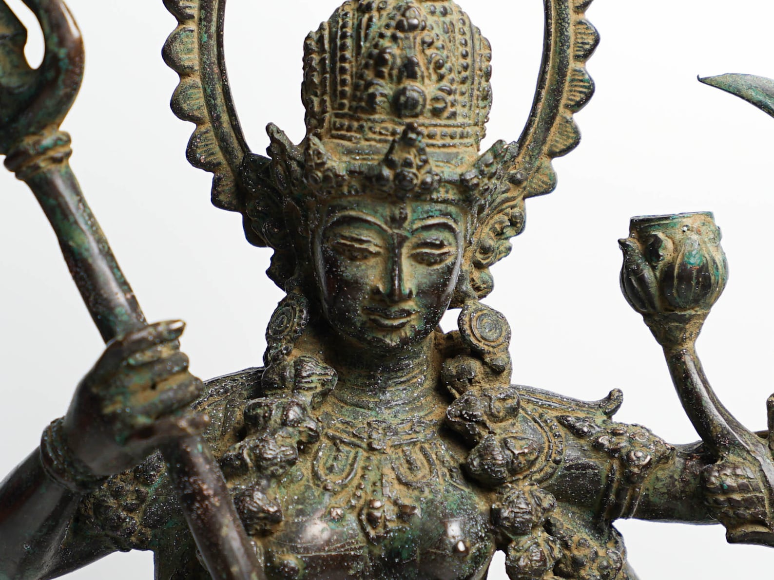 Mahakali 16.5 Inch / 42 Cm , Hindu God Figurine , Bronze Kali Statue ...