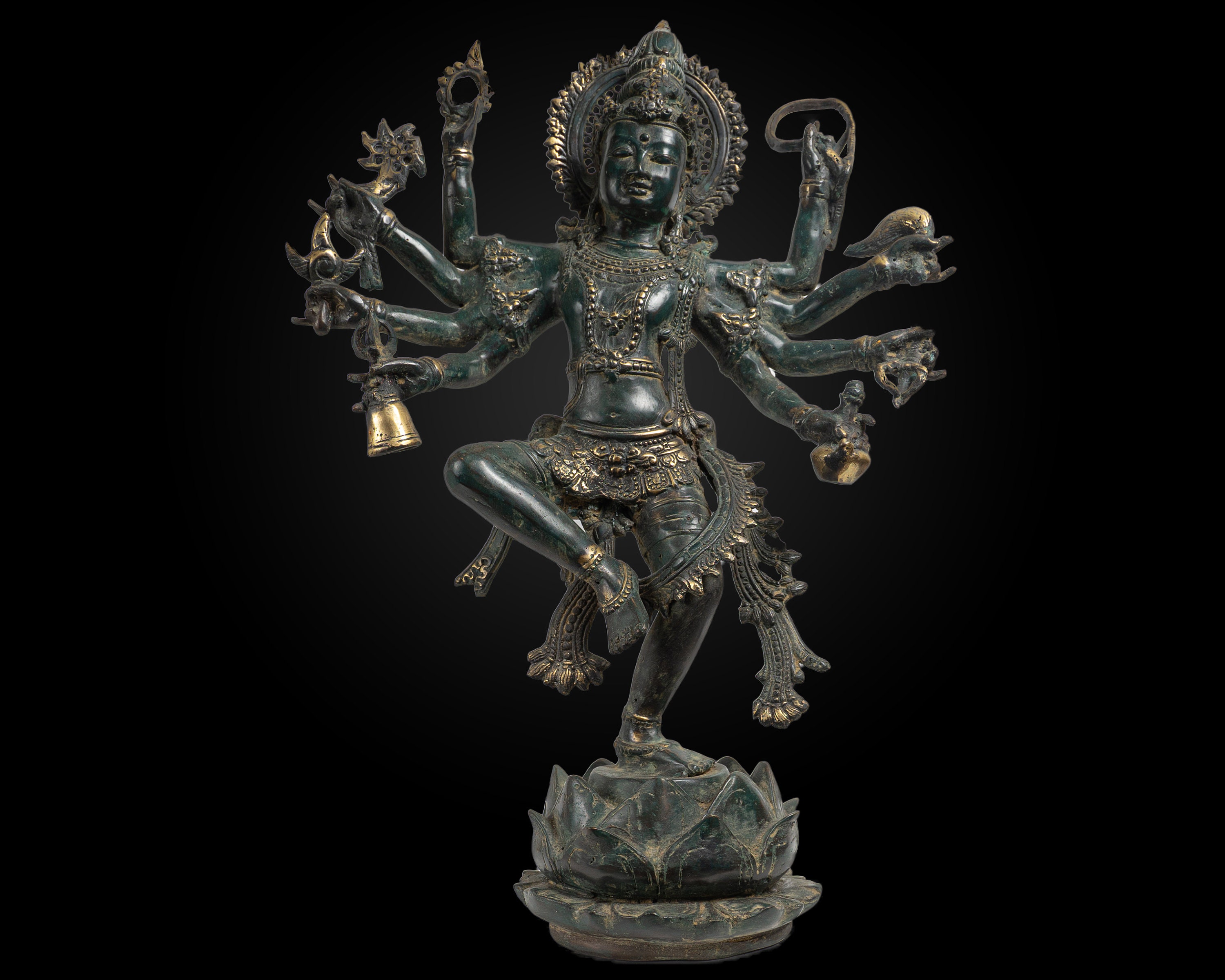 Vintage Bronze 8-armed Krishna Statue – Hindu God Sculpture - Etsy UK